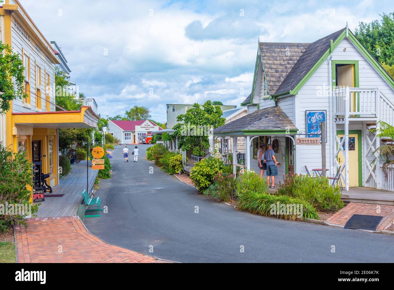NELSON, NEW ZEALAND, FEBRUARY 5, 2020: Historial buildings at Founders ...