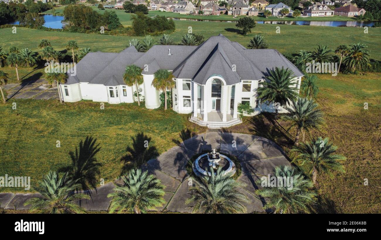 An aerial shot of the rapper's sprawling New Orleans mansion. NEW ...