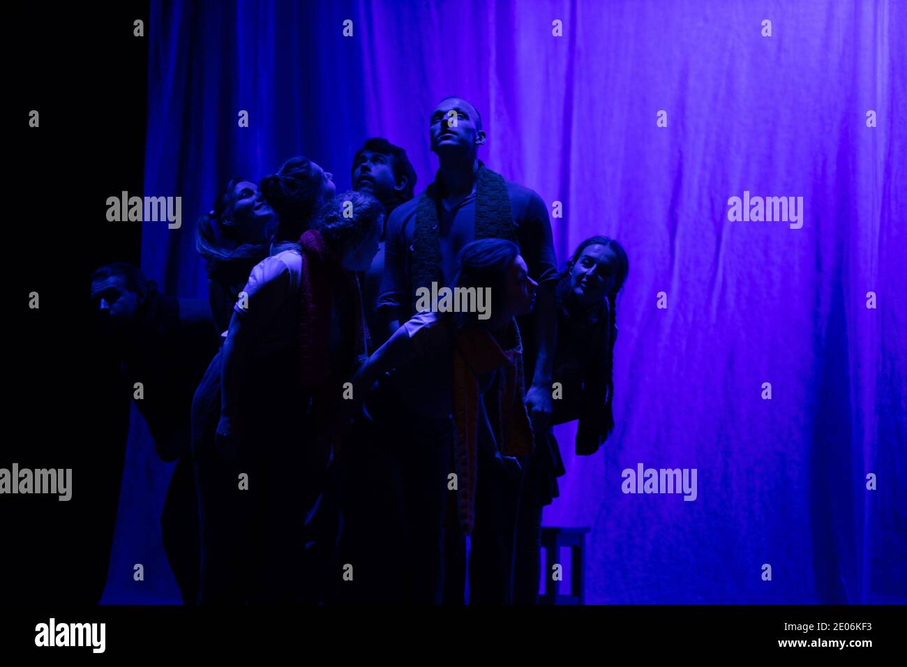 Actors and actresses play a modern lyrical performance of the show on ...