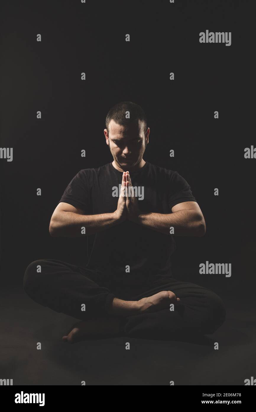 Buddhist meditation pose hi-res stock photography and images - Alamy