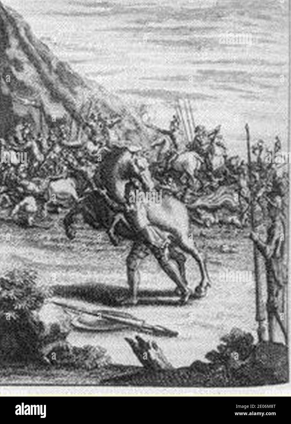 Le cheval Bayard combat Rodomont Stock Photo - Alamy