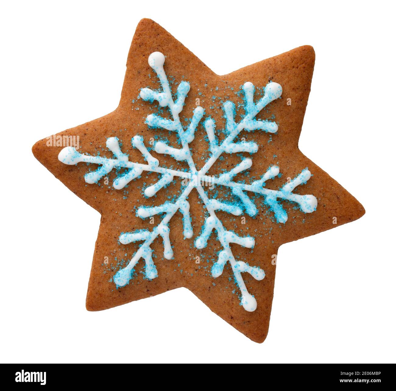 Gingerbread in shape of star isolated on white background Stock Photo ...