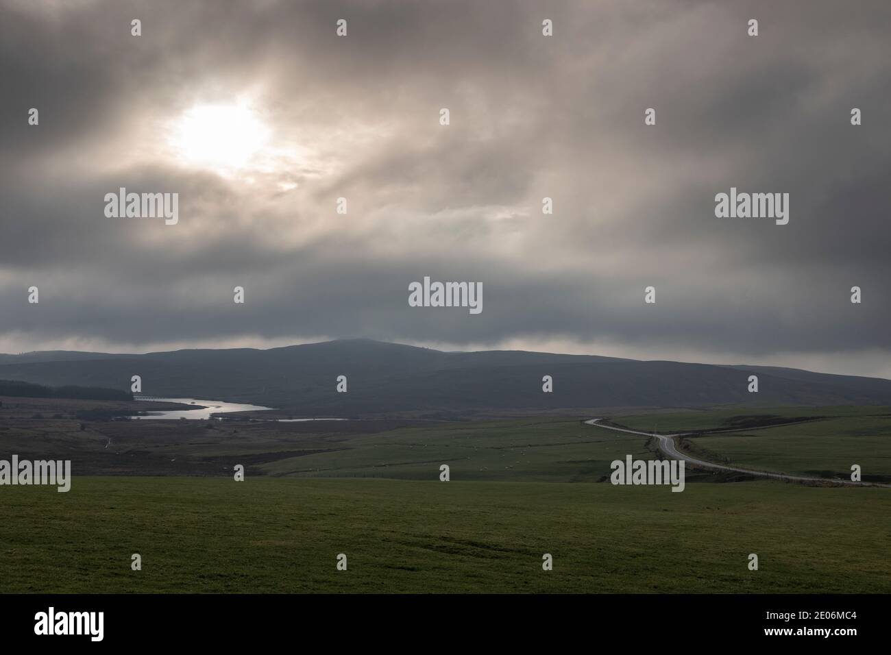 Denbigh Moors in winter, North Wales Stock Photo - Alamy