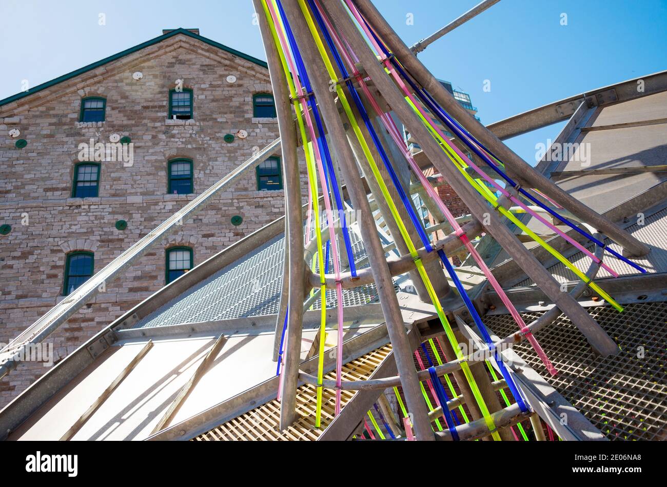 "Still Dancing" by Dennis Oppenheim in Distillery District, Toronto ...