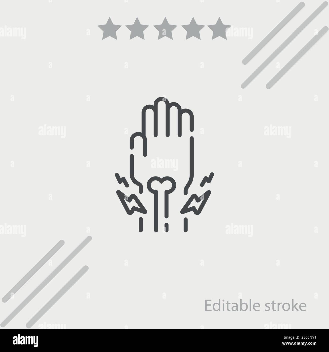bone pain vector icon modern simple vector illustration Stock Vector ...