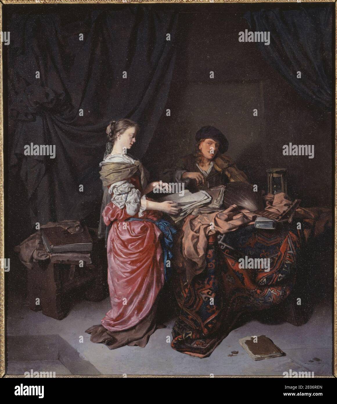 Le Duo - Cornelis Bega Stock Photo - Alamy