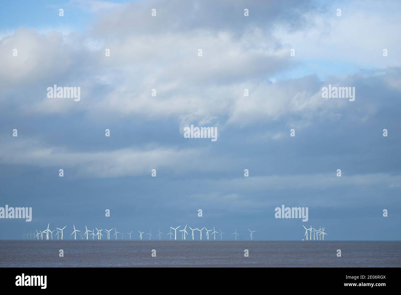 Wind turbines at prestatyn north wales hi-res stock photography and ...
