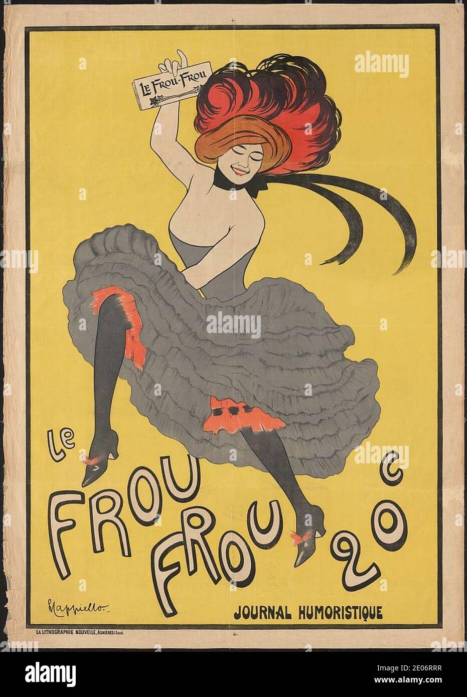 Le Frou Frou 20', journal humoristique - L Capiello Stock Photo - Alamy