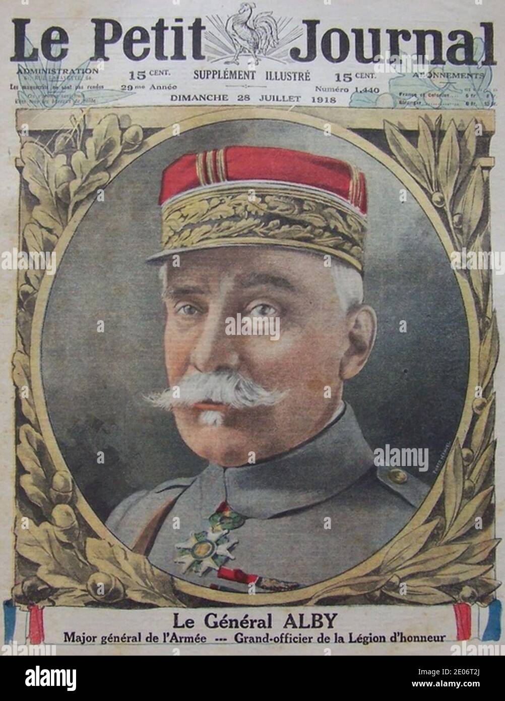 Le Général Alby, major général de l'Armée (Le Petit Journal Stock Photo ...