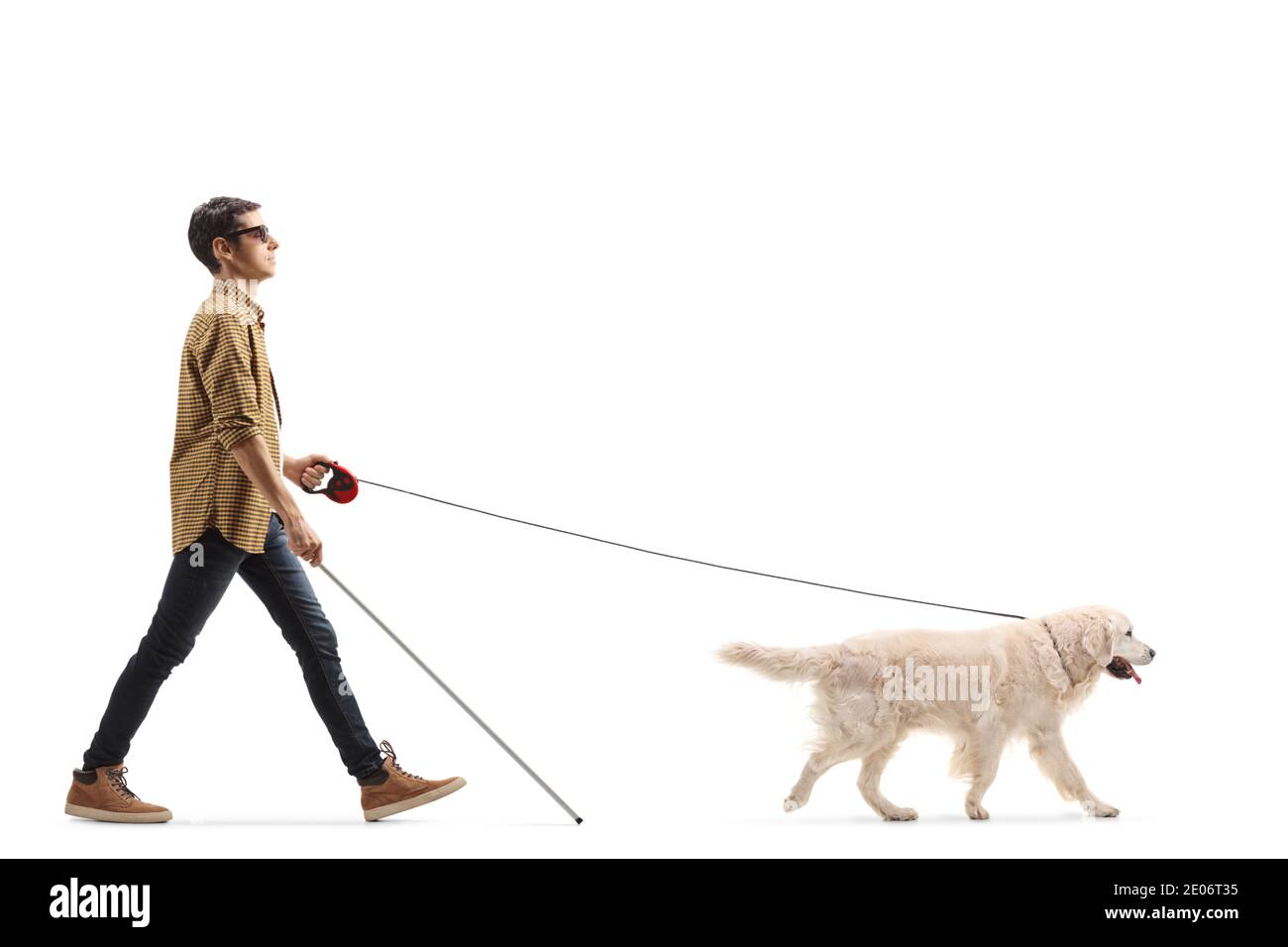 Blind man guide dog hi-res stock photography and images - Alamy