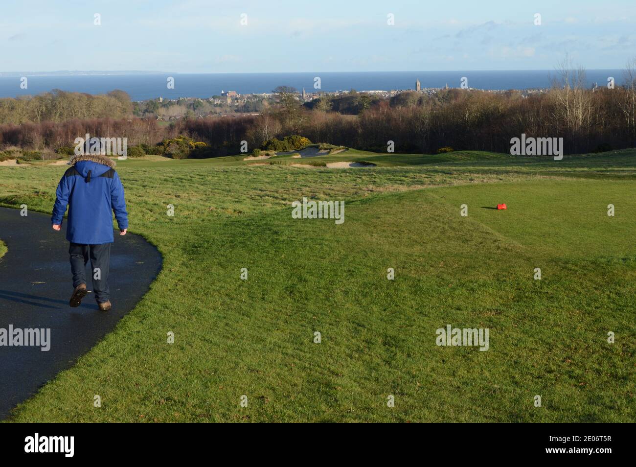 Views across the golf course from Craigtoun to St Andrews Bay on a ...