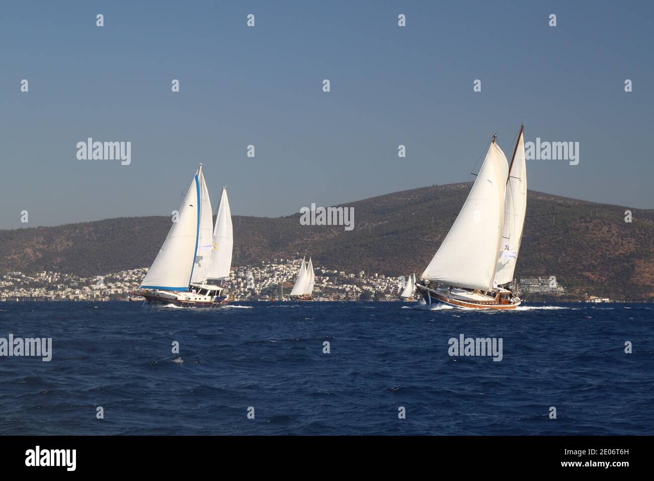 Bodrum, Turkey, 18 October 2016: Bodrum Sailing Cup, Gulet Wooden ...