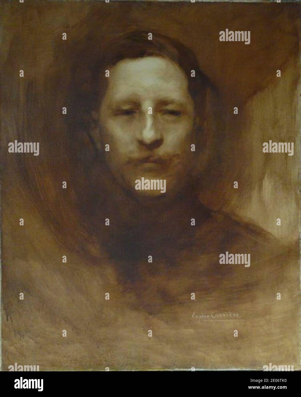 Le lieutenant-colonel Georges Picquart par Eugène Carrière Stock Photo ...