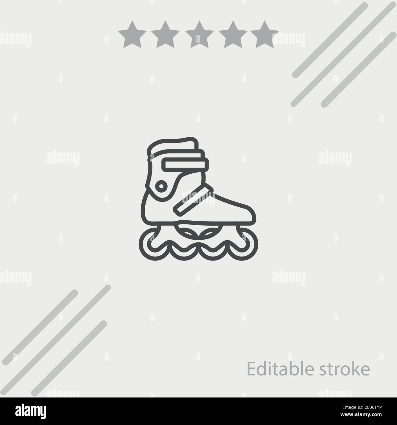 roller skate vector icon modern simple vector illustration Stock Vector ...