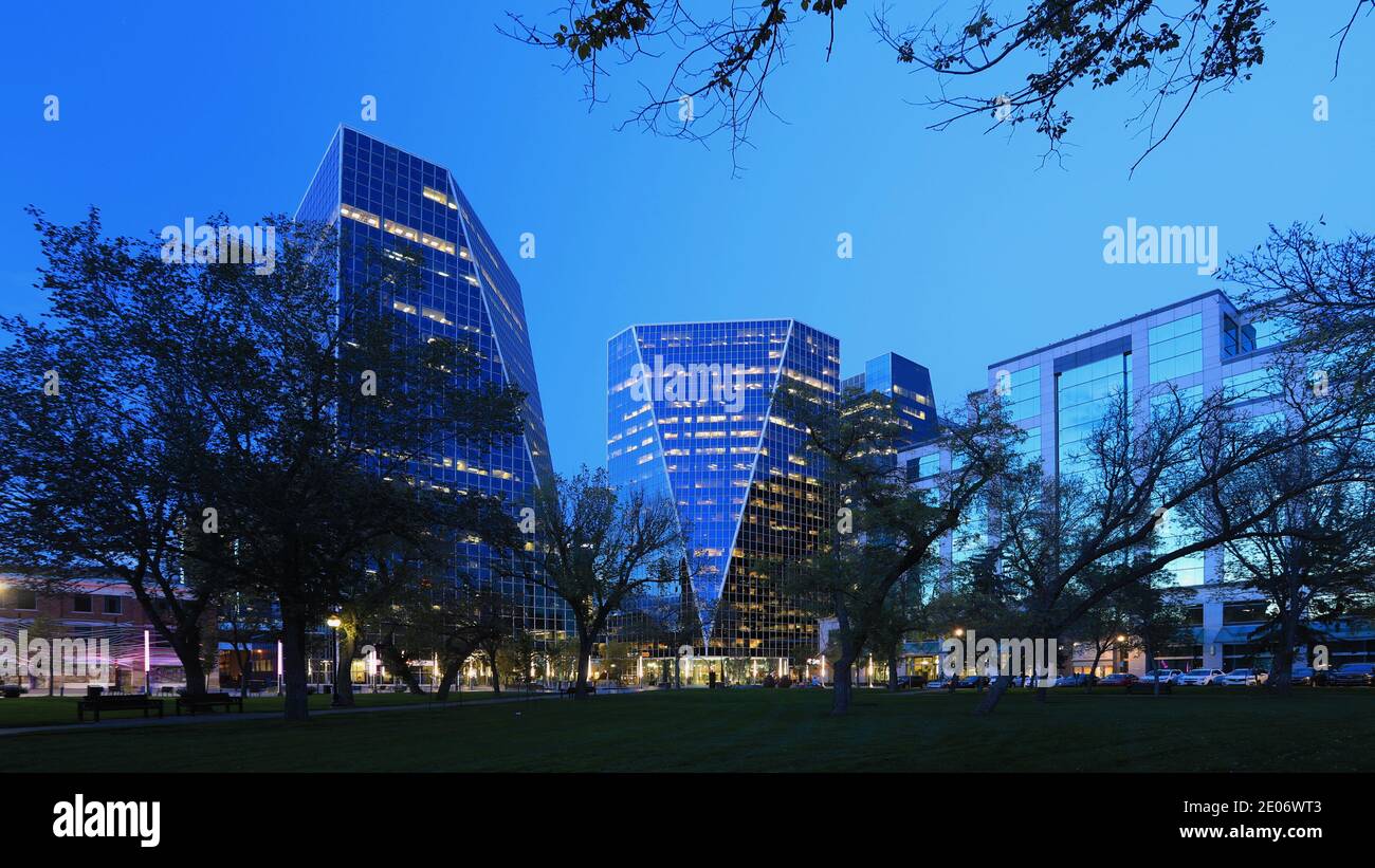 Downtown regina skyline saskatchewan canada hi-res stock photography ...