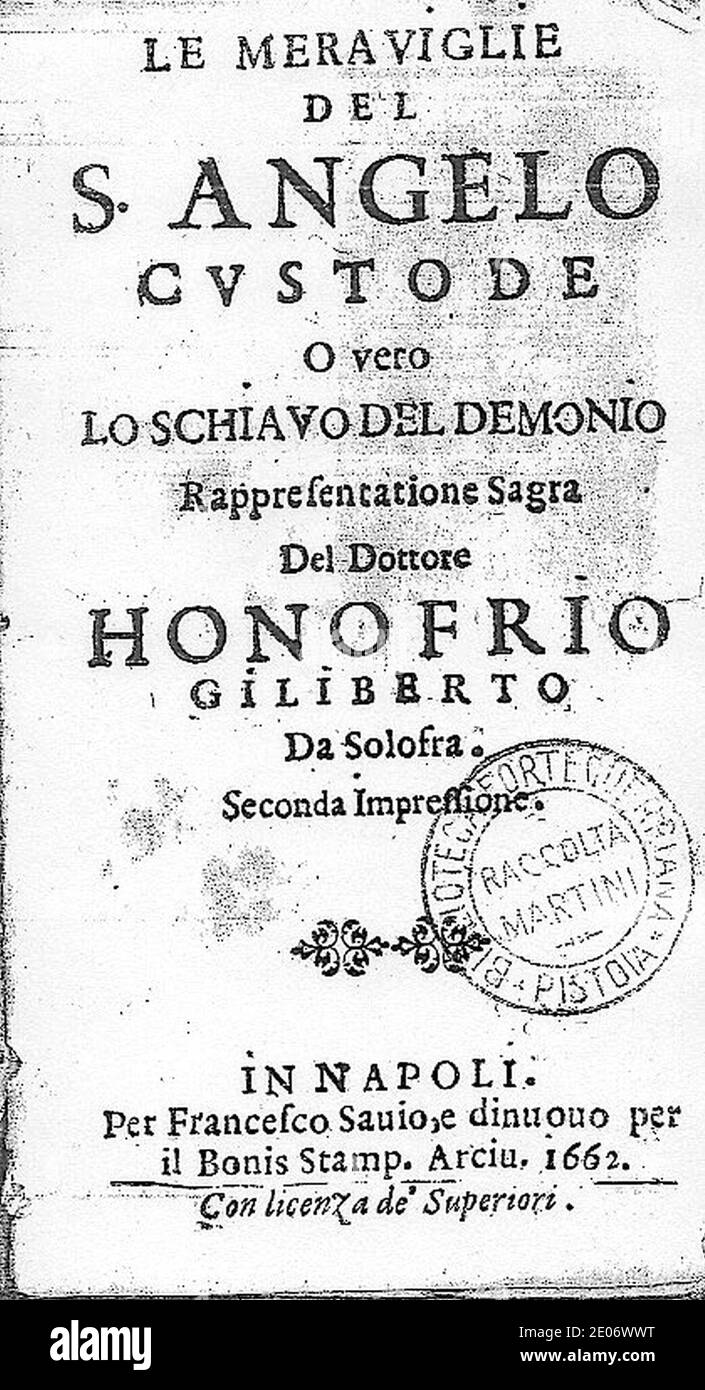 Le meraviglie del S.Angelo Custode di Onofrio Giliberto Stock Photo - Alamy
