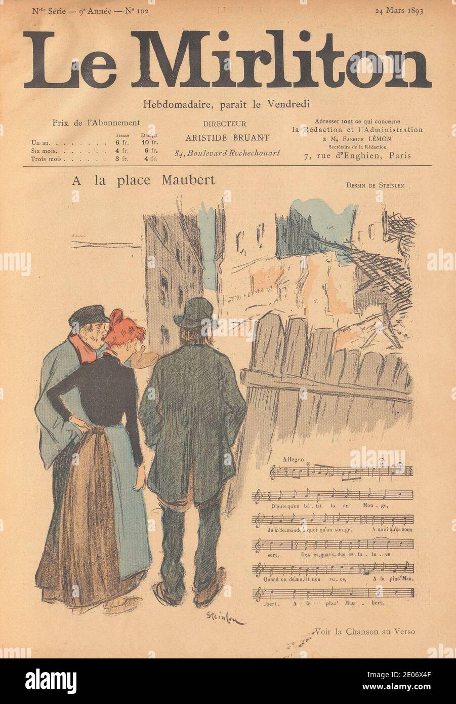 Le Mirliton N 102 1893 Stock Photo - Alamy