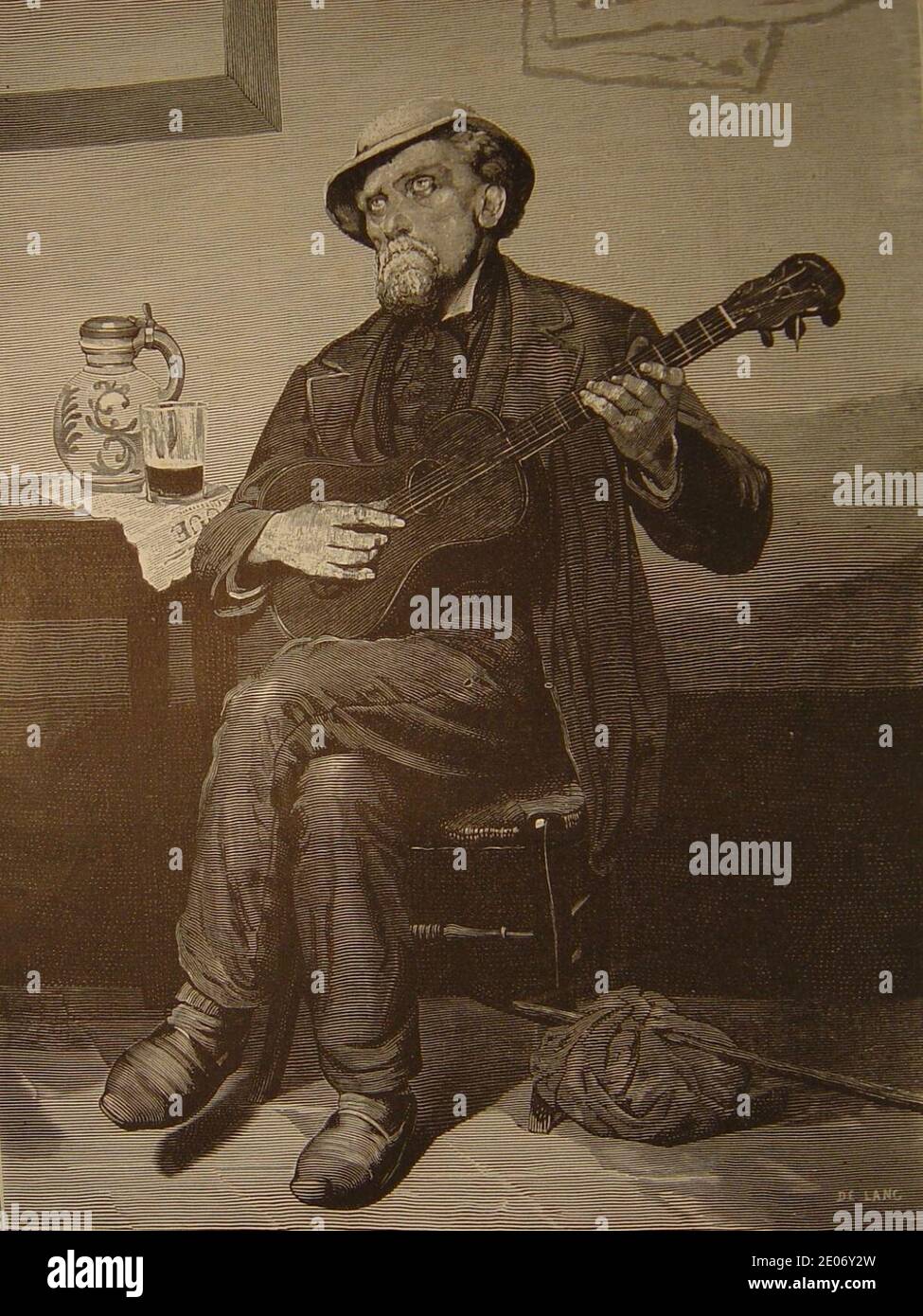 Le musicien ambulant Stock Photo - Alamy