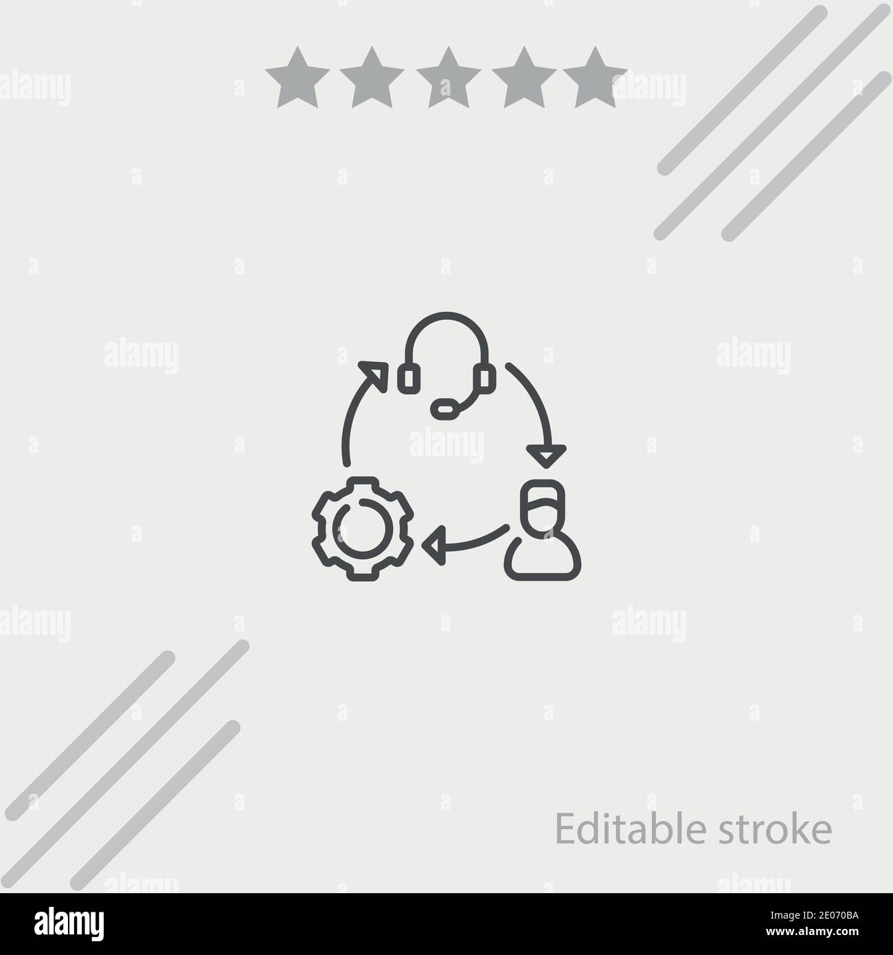 management vector icon modern simple vector illustration Stock Vector ...