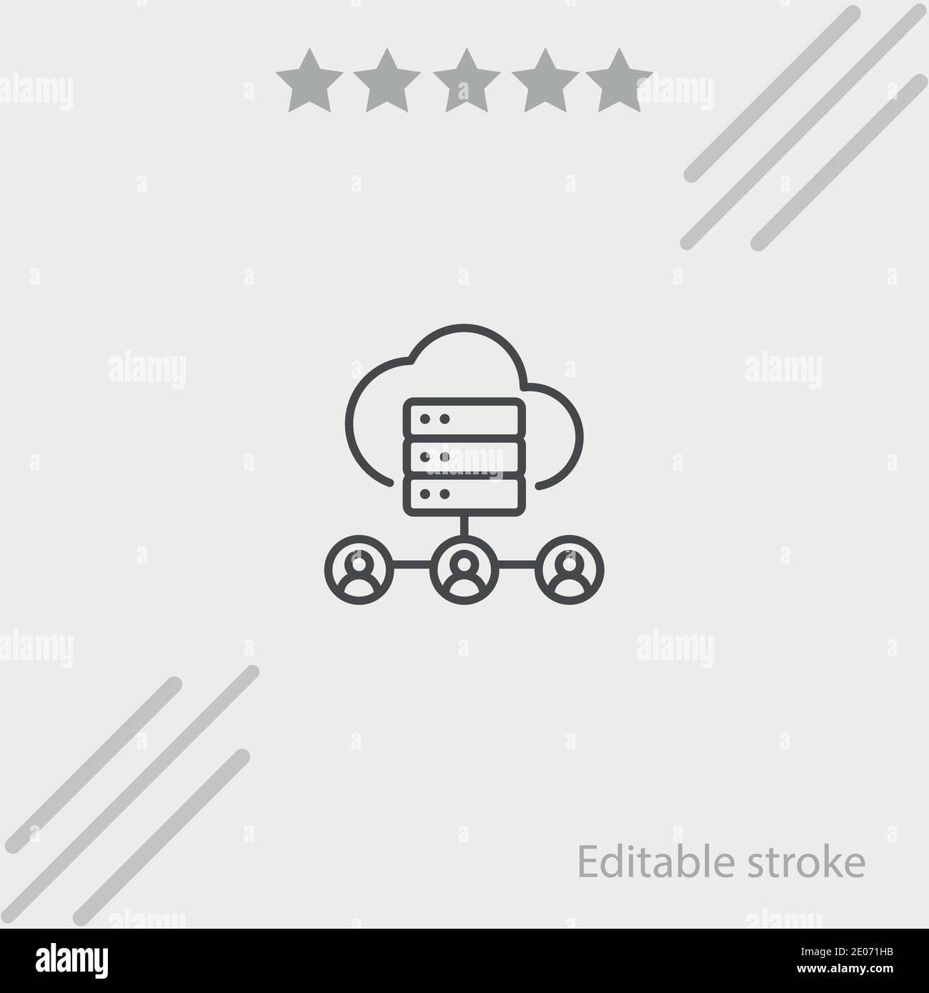 data collection vector icon modern simple vector illustration Stock ...