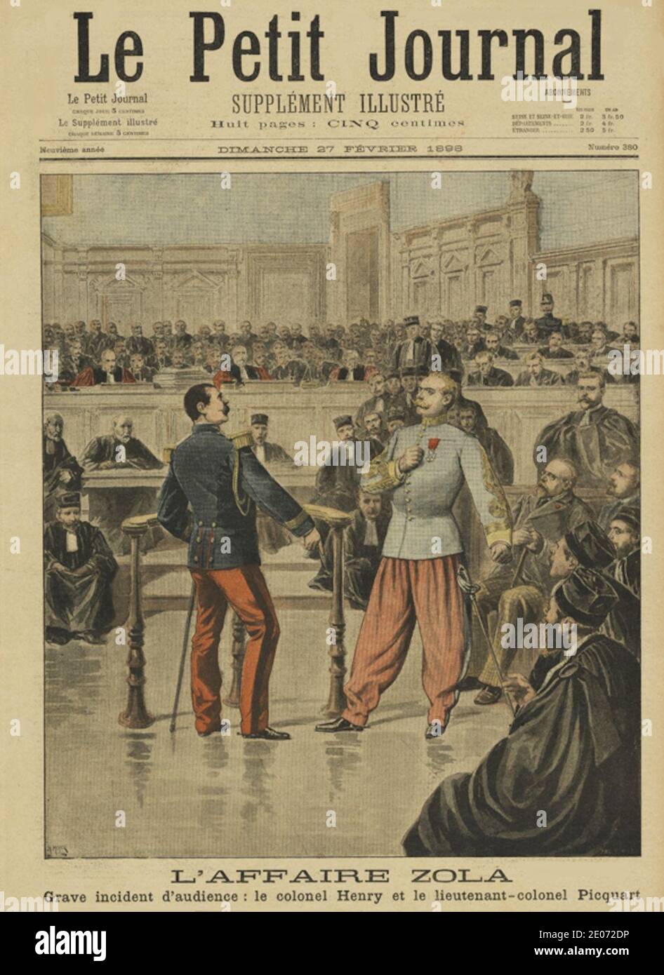 Le Petit Journal - Henry et Picquart Stock Photo - Alamy