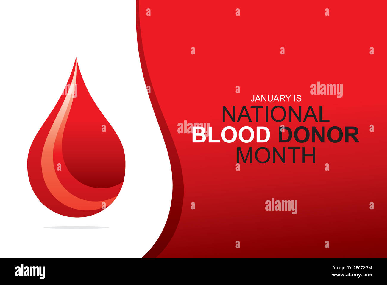 vector illustration of National blood donor month concept poster design ...