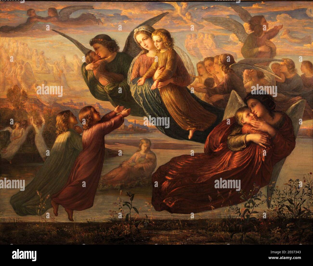 Le poeme de lAme-05-Louis Janmot Stock Photo - Alamy