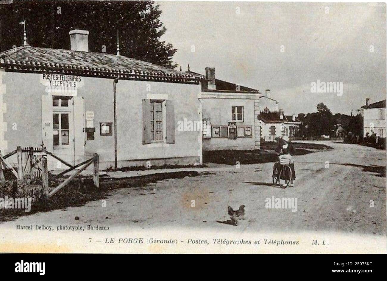 Le Porge - P.T.T Stock Photo - Alamy