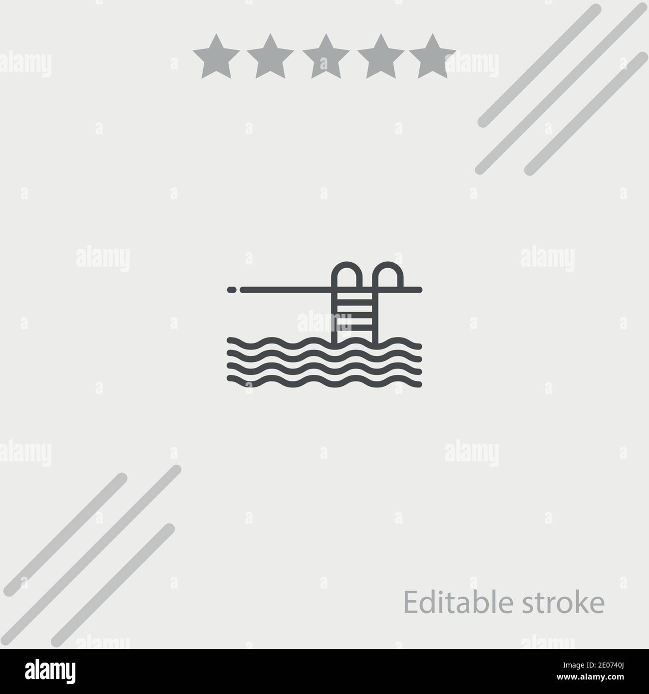 swimming pool vector icon modern simple vector illustration Stock ...