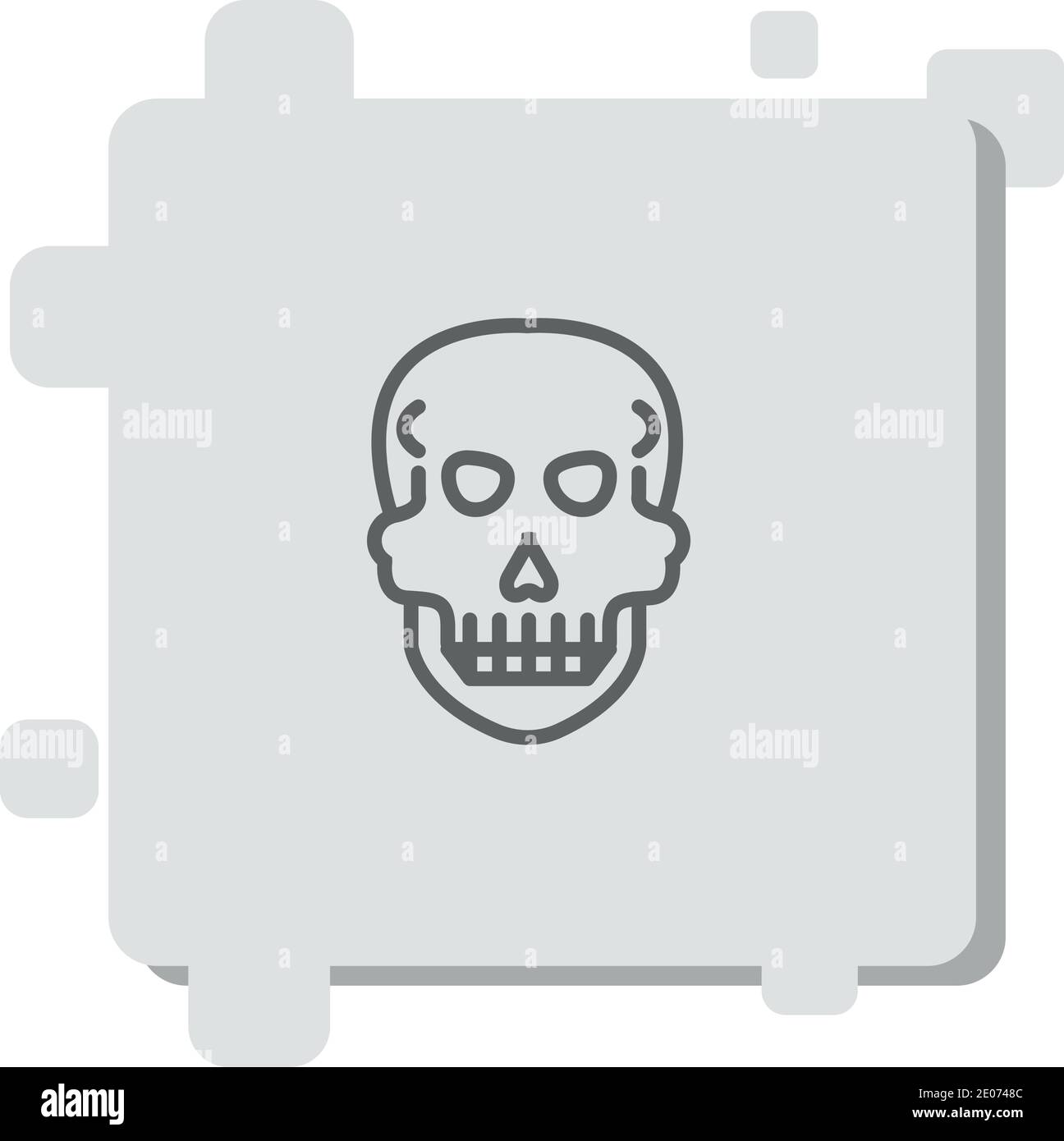 skull vector icon modern simple vector illustration Stock Vector Image ...