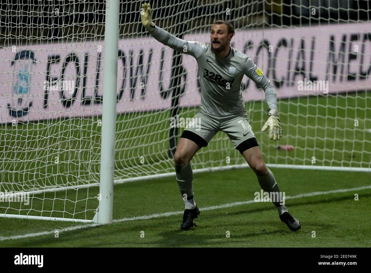 Preston North End goalkeeper Declan Rudd during the Sky Bet ...