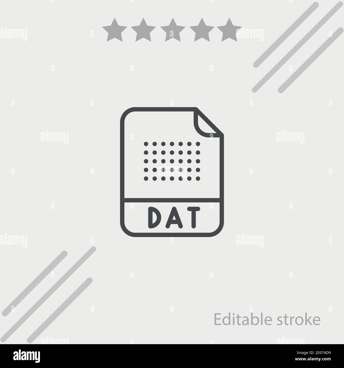 dat format vector icon modern simple vector illustration Stock Vector ...