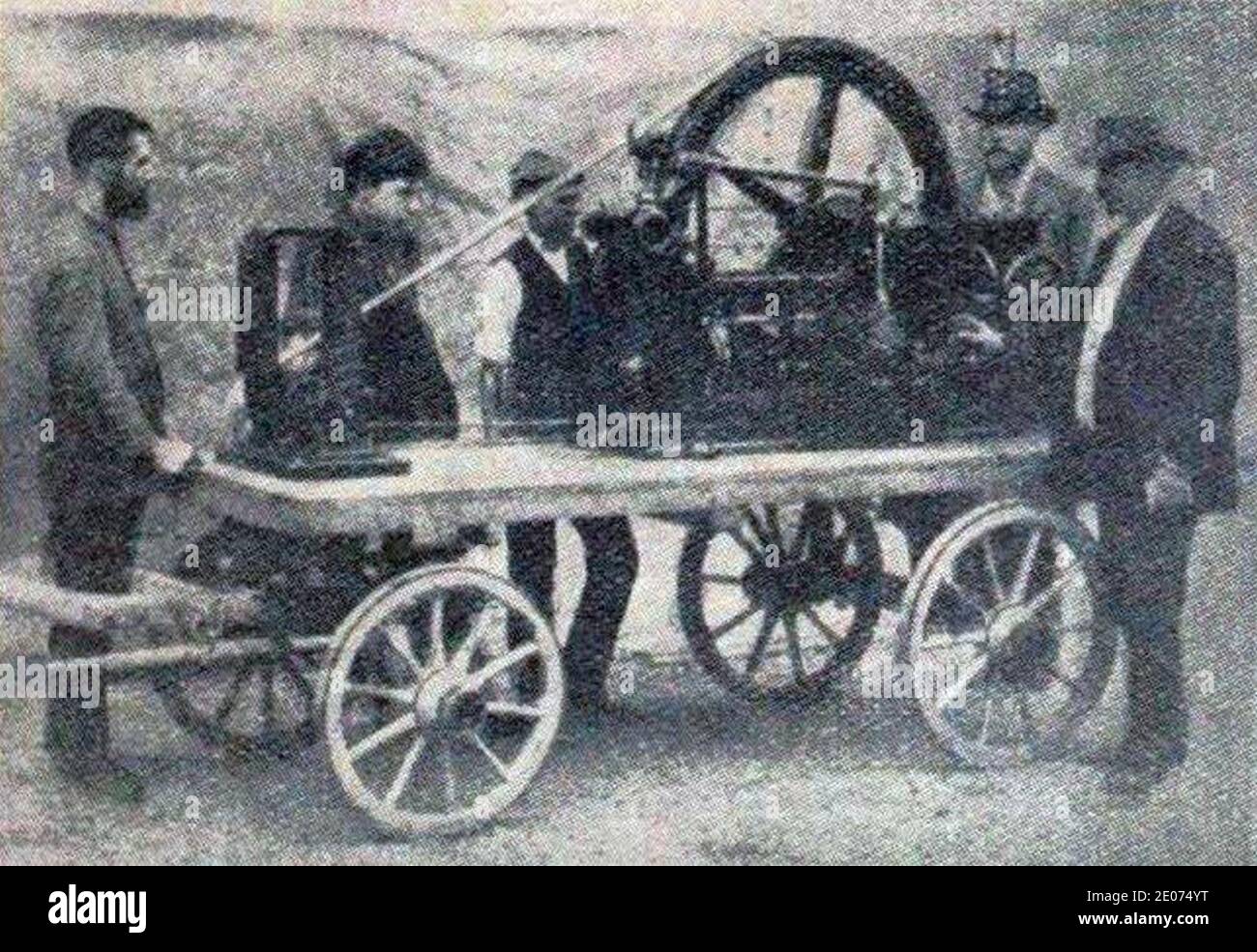 Le premier véritable moteur de Siegfried Marcus, réalisé en 1887 Stock ...