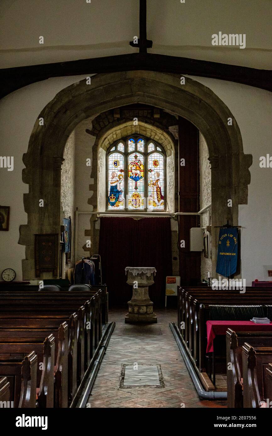 St Peter and St Paul Church, High Street, Farningham, Kent Stock Photo ...
