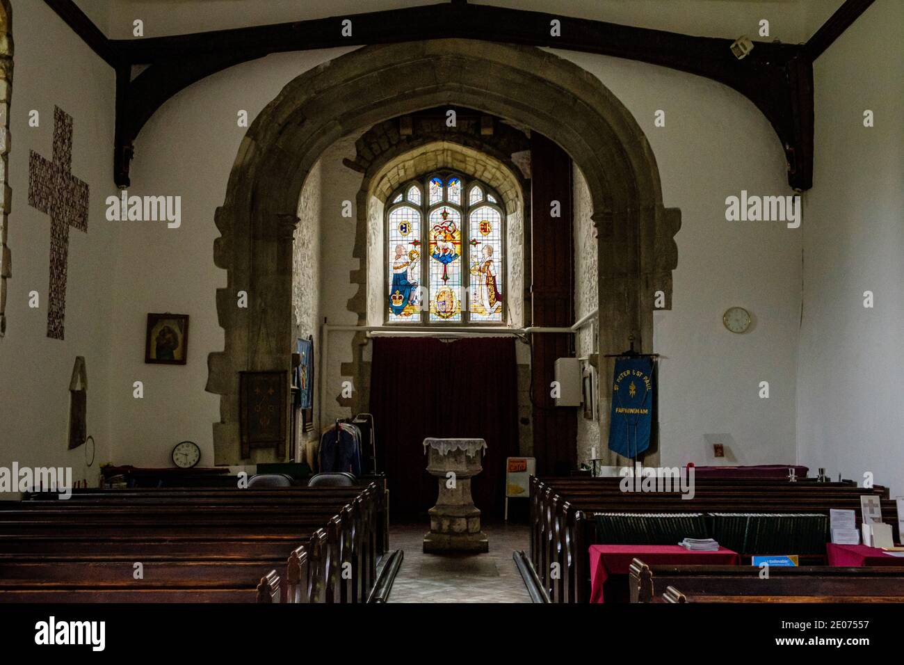 St Peter and St Paul Church, High Street, Farningham, Kent Stock Photo ...