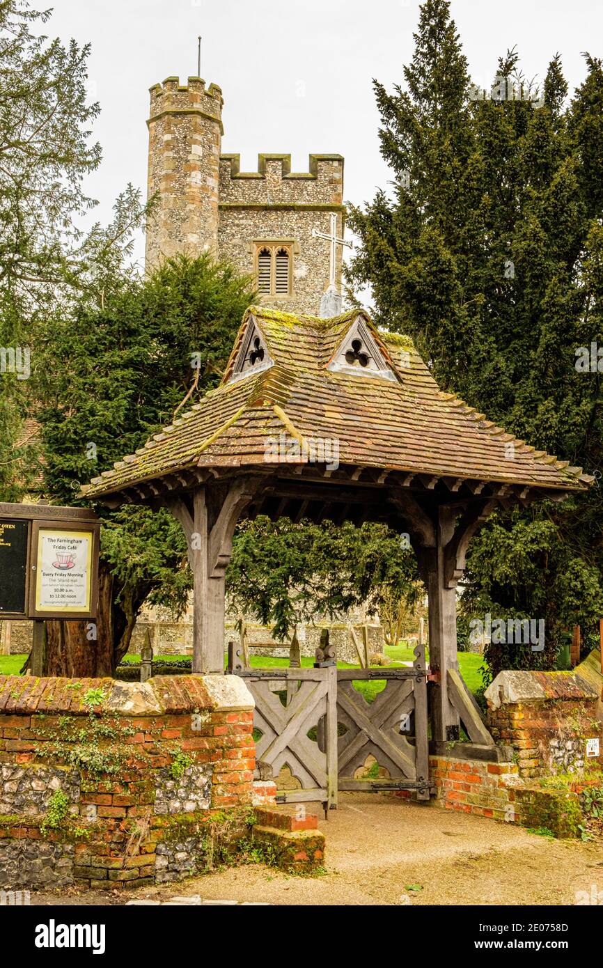 St Peter and St Paul Church, High Street, Farningham, Kent Stock Photo ...