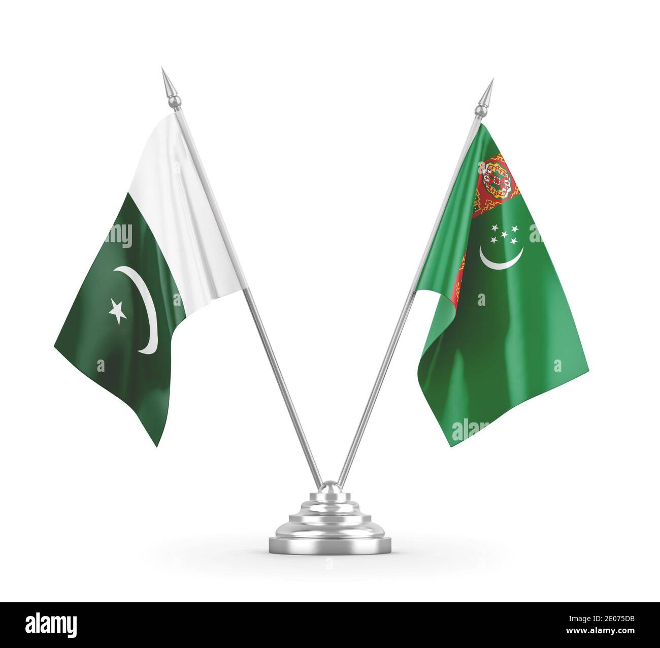 Turkmenistan pakistan flags 3d hi-res stock photography and images - Alamy