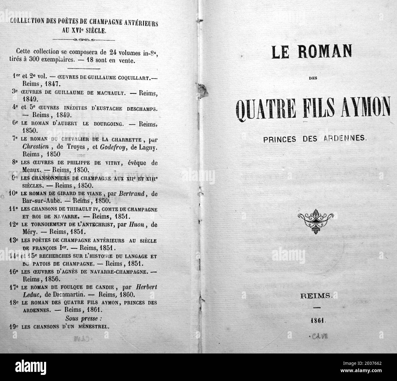 Quatre fils aymon Black and White Stock Photos & Images - Alamy