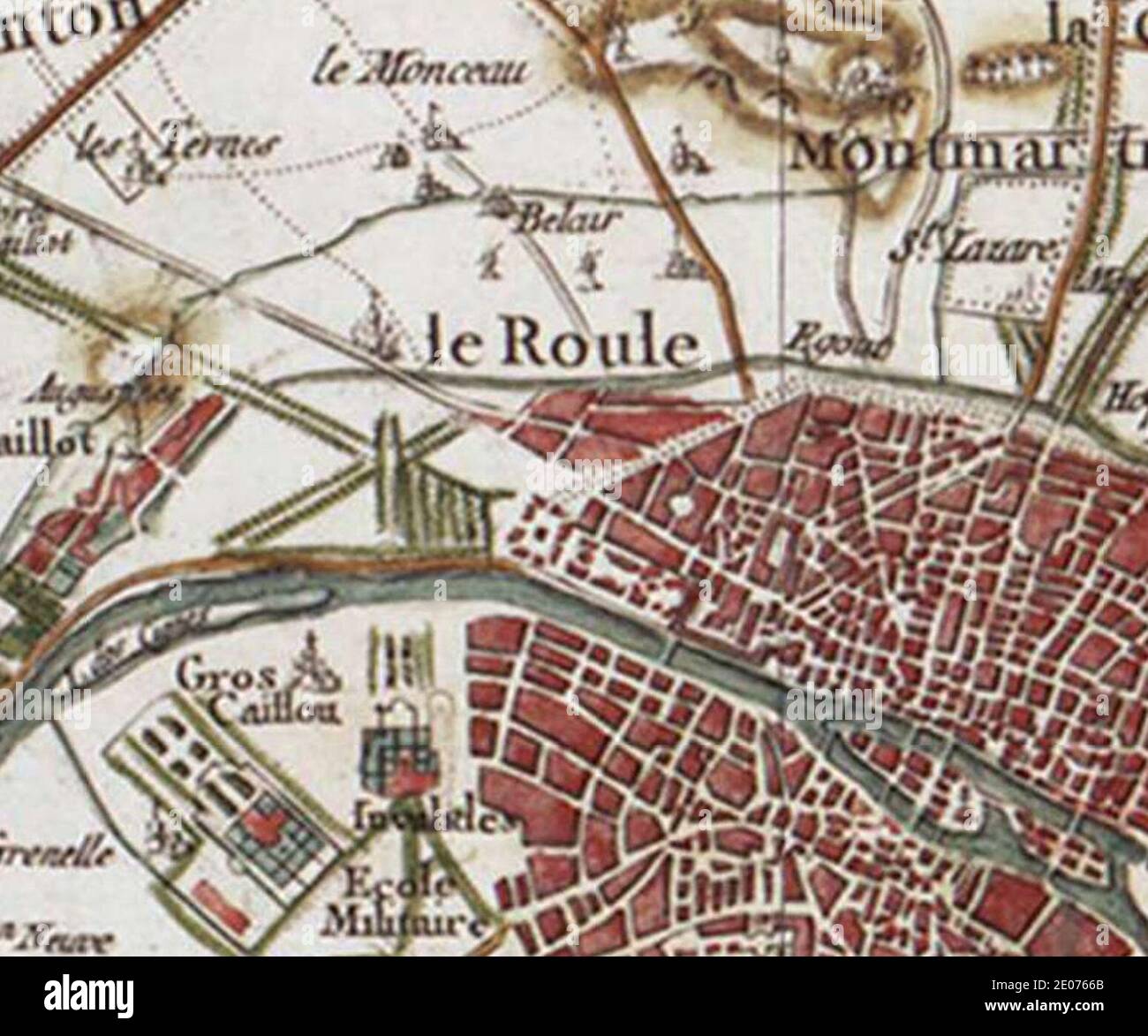 Le Roule - Carte de Cassini Stock Photo - Alamy