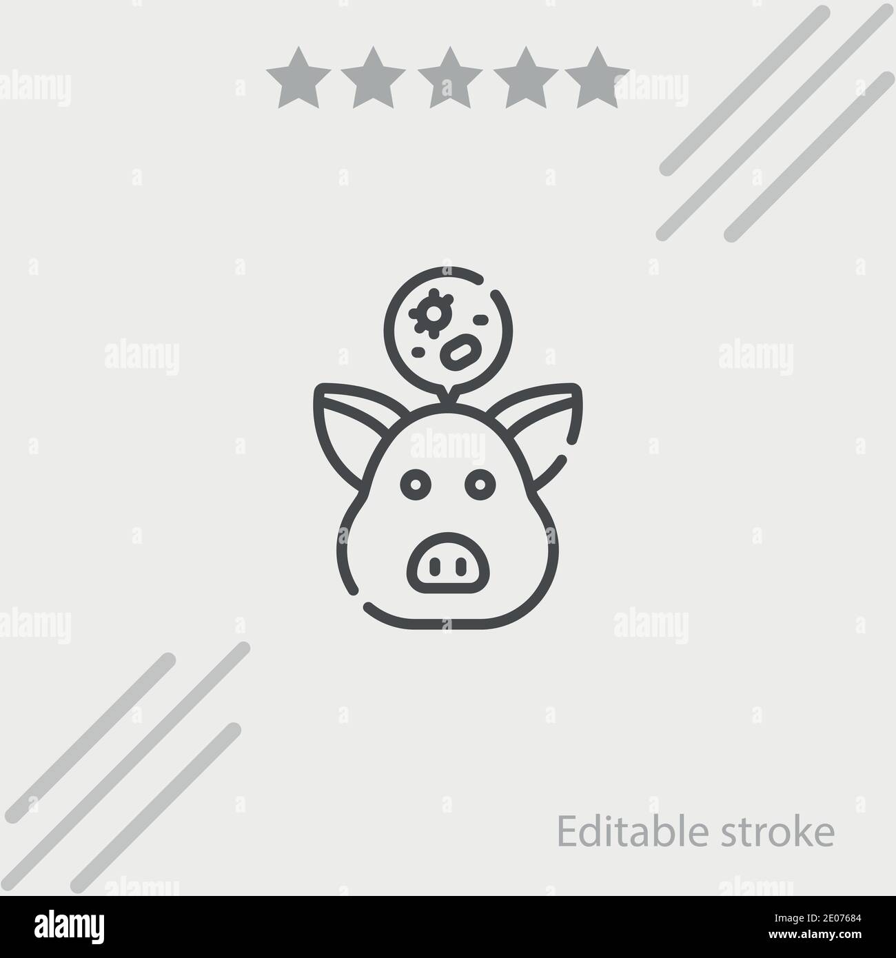 pig vector icon modern simple vector illustration Stock Vector Image ...