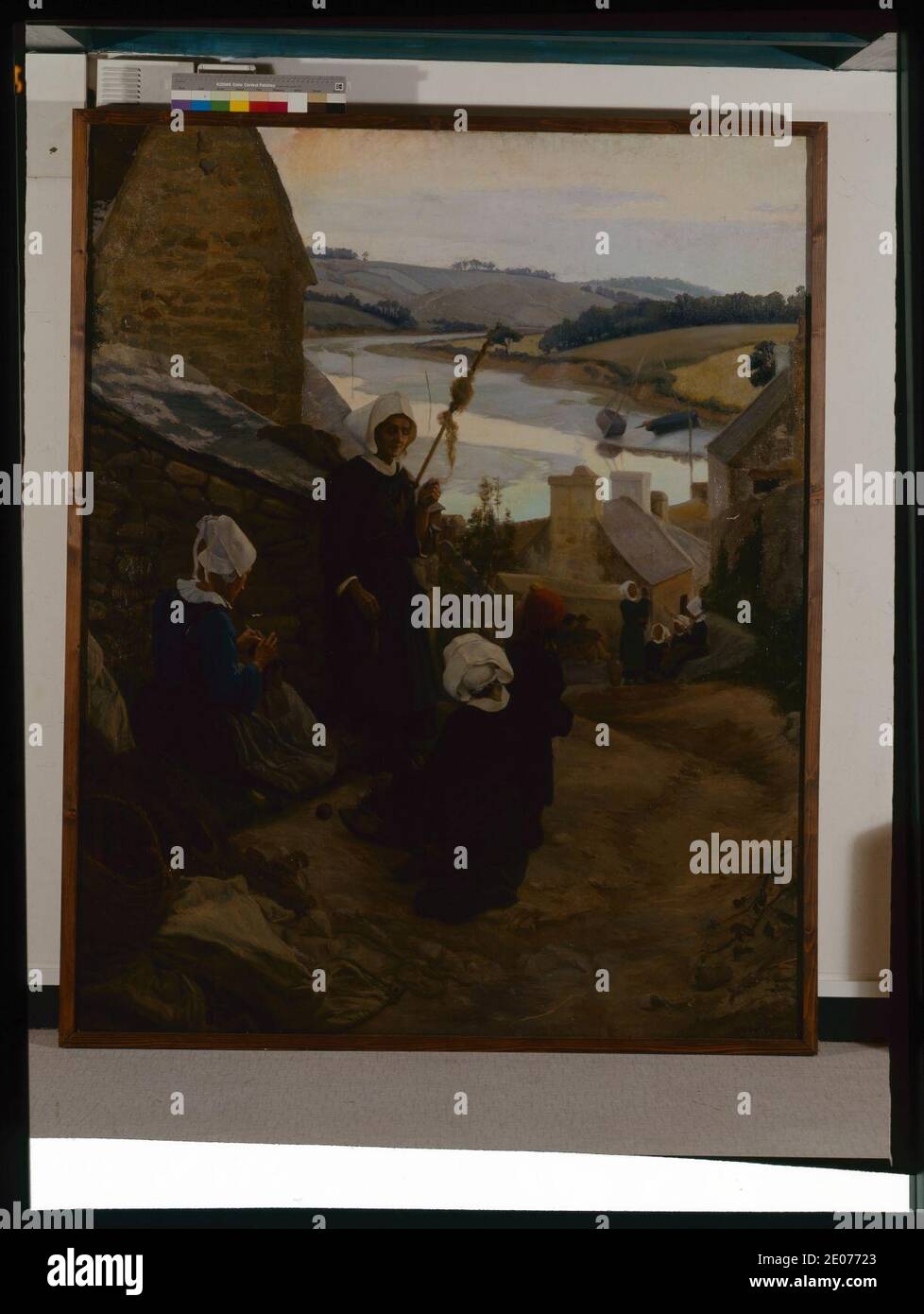 Le soir à Pont-Croix - Alfred-Victor Fournier Stock Photo - Alamy