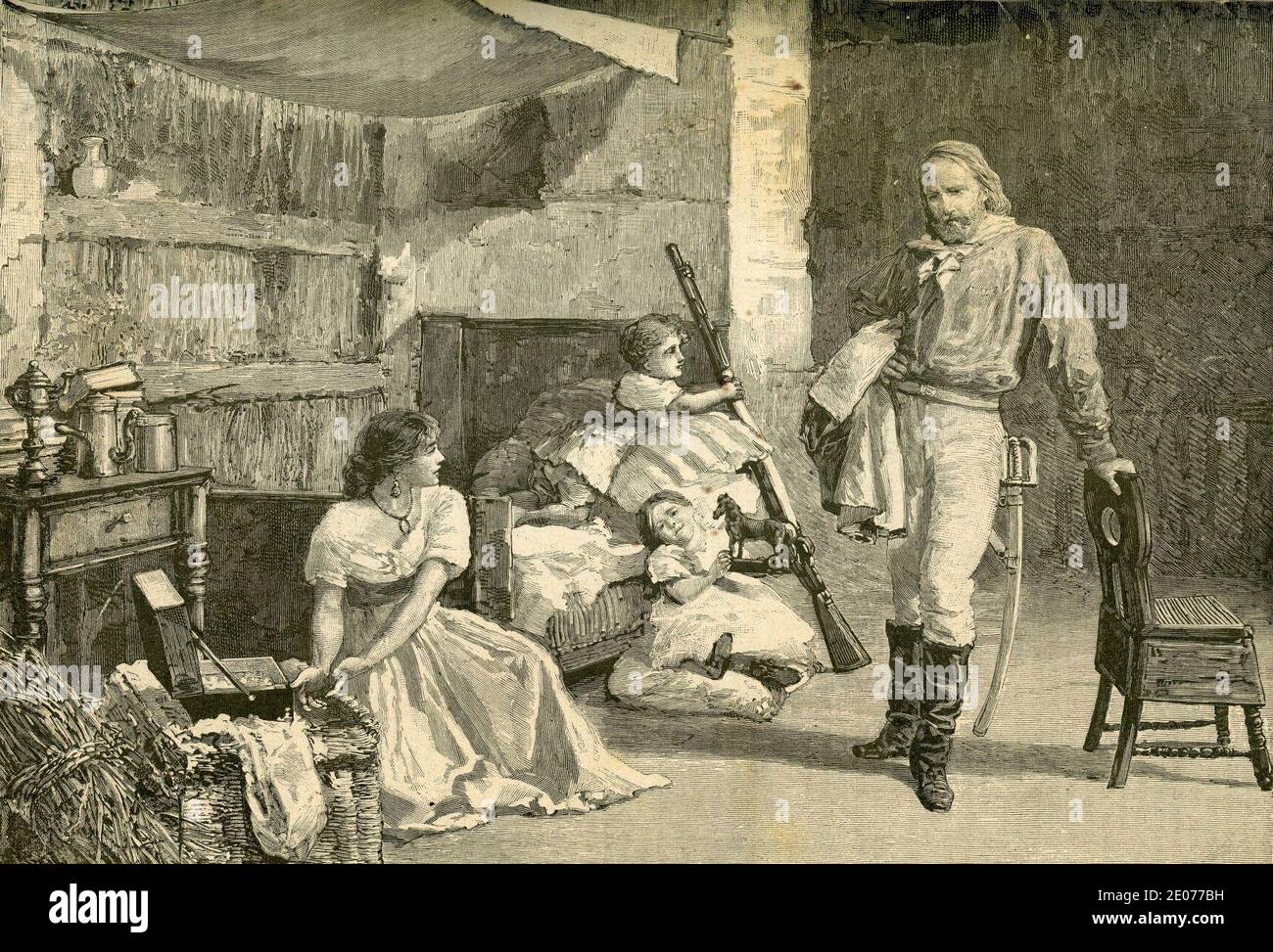 Le strettezze della famiglia Garibaldi a Montevideo Stock Photo - Alamy