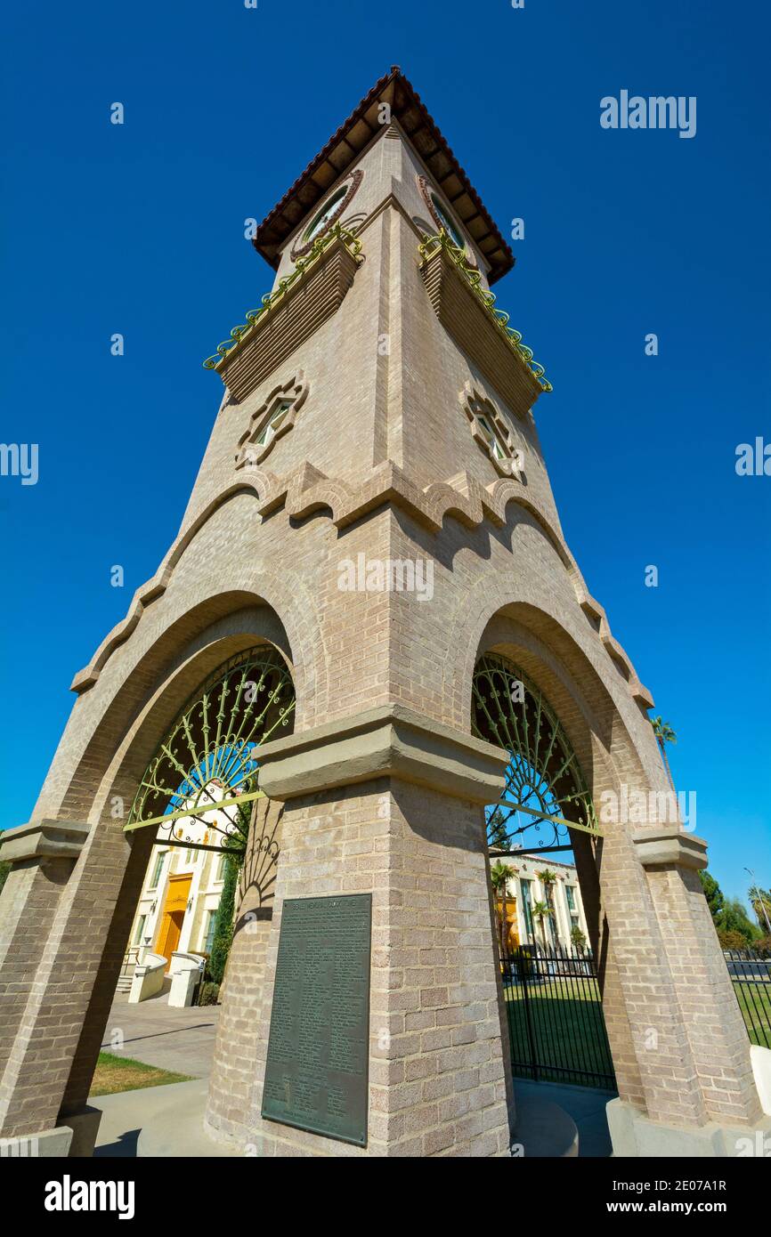 California, Bakersfield, Kern County Museum, Beale Memorial Clock Tower ...