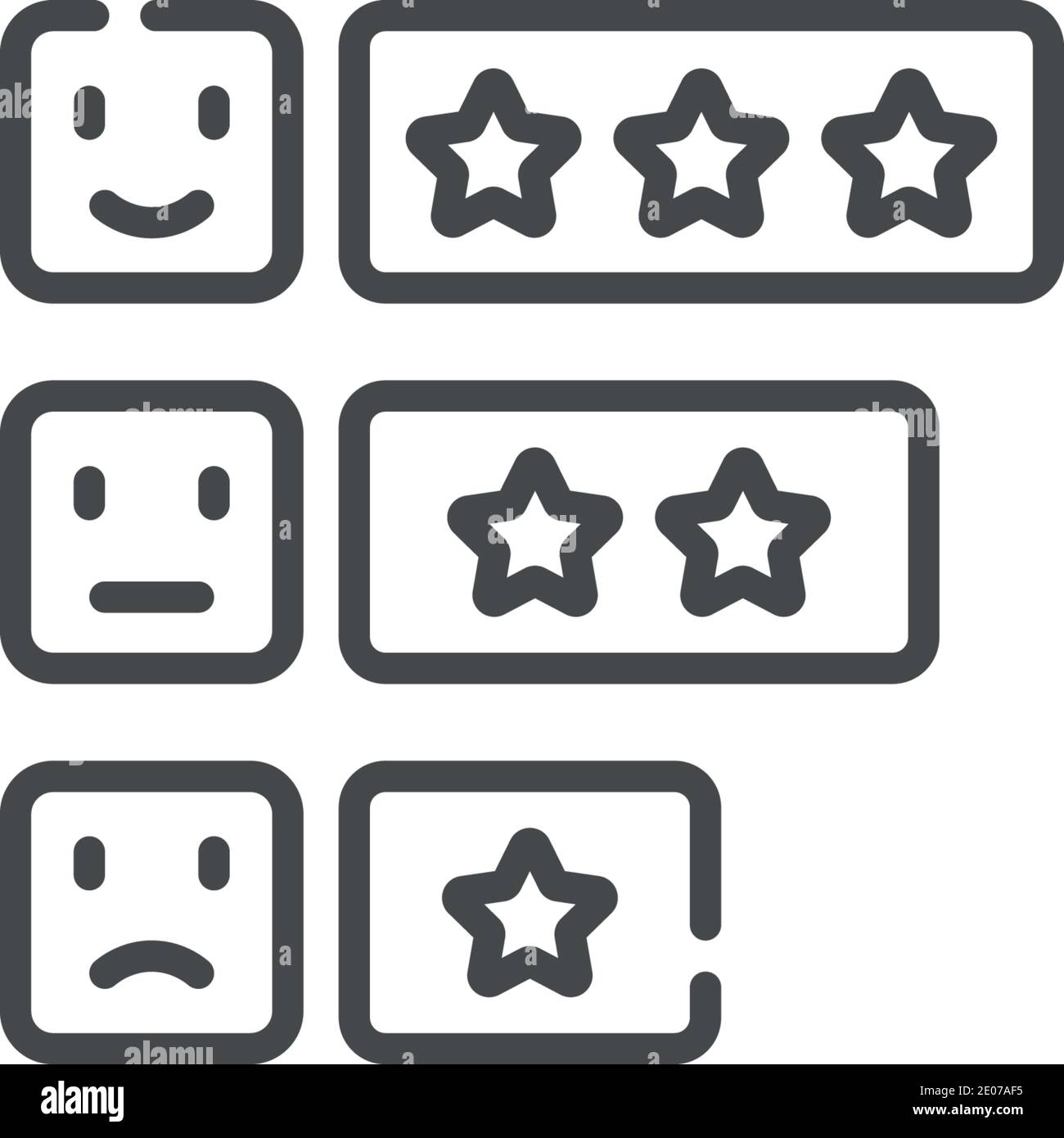Star rating system Black and White Stock Photos & Images - Alamy