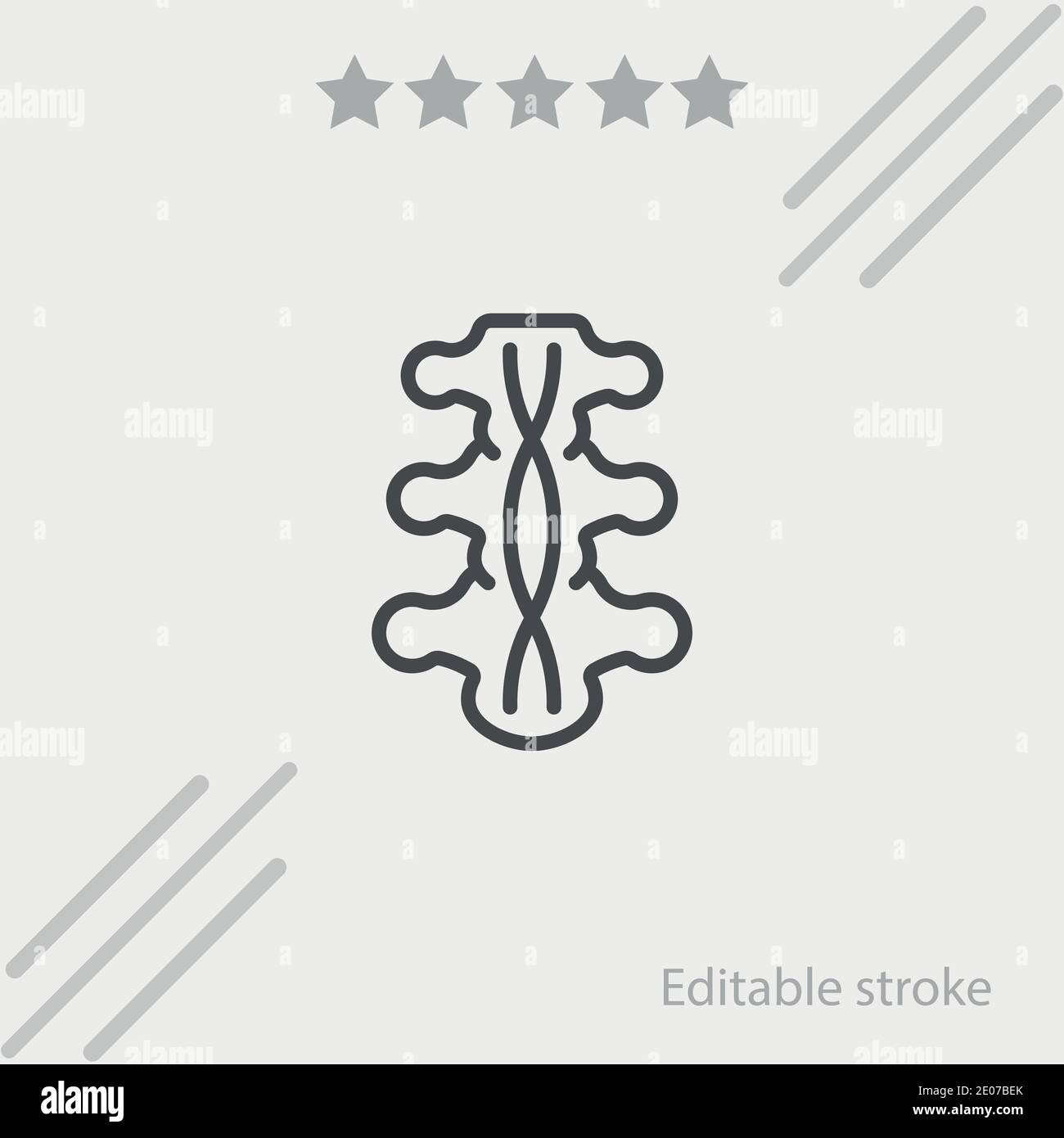 Spinal Cord Vector Icon Modern Simple Vector Illustration Stock Vector 0279