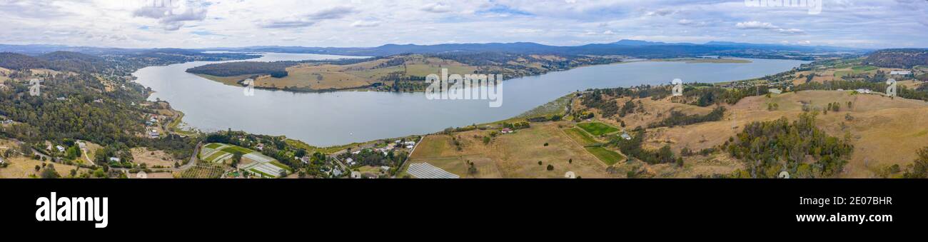 Aerial view of Tamar river in Tasmania, Australia Stock Photo - Alamy