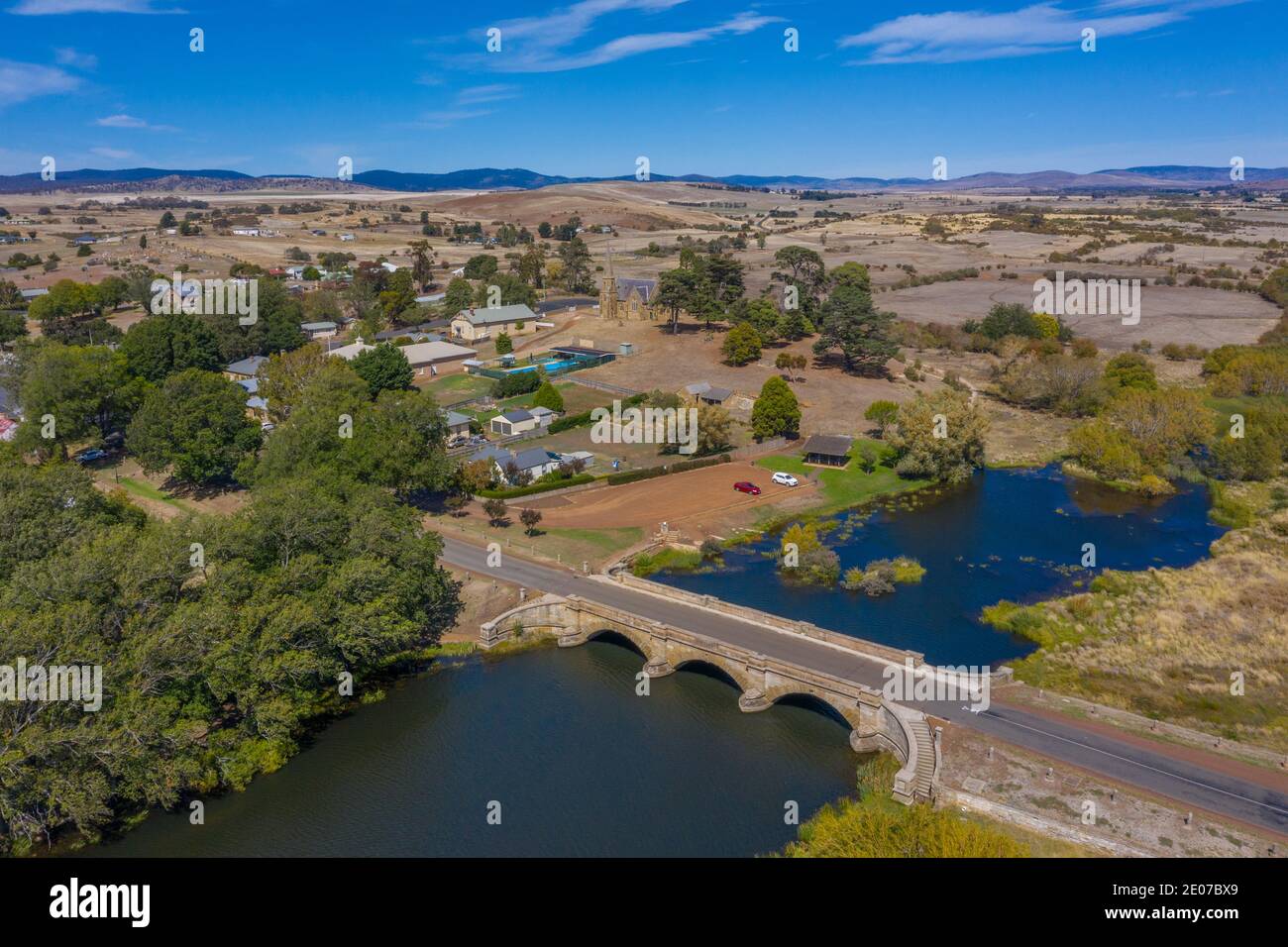 Aerial view of Ross bridge in Australia Stock Photo - Alamy