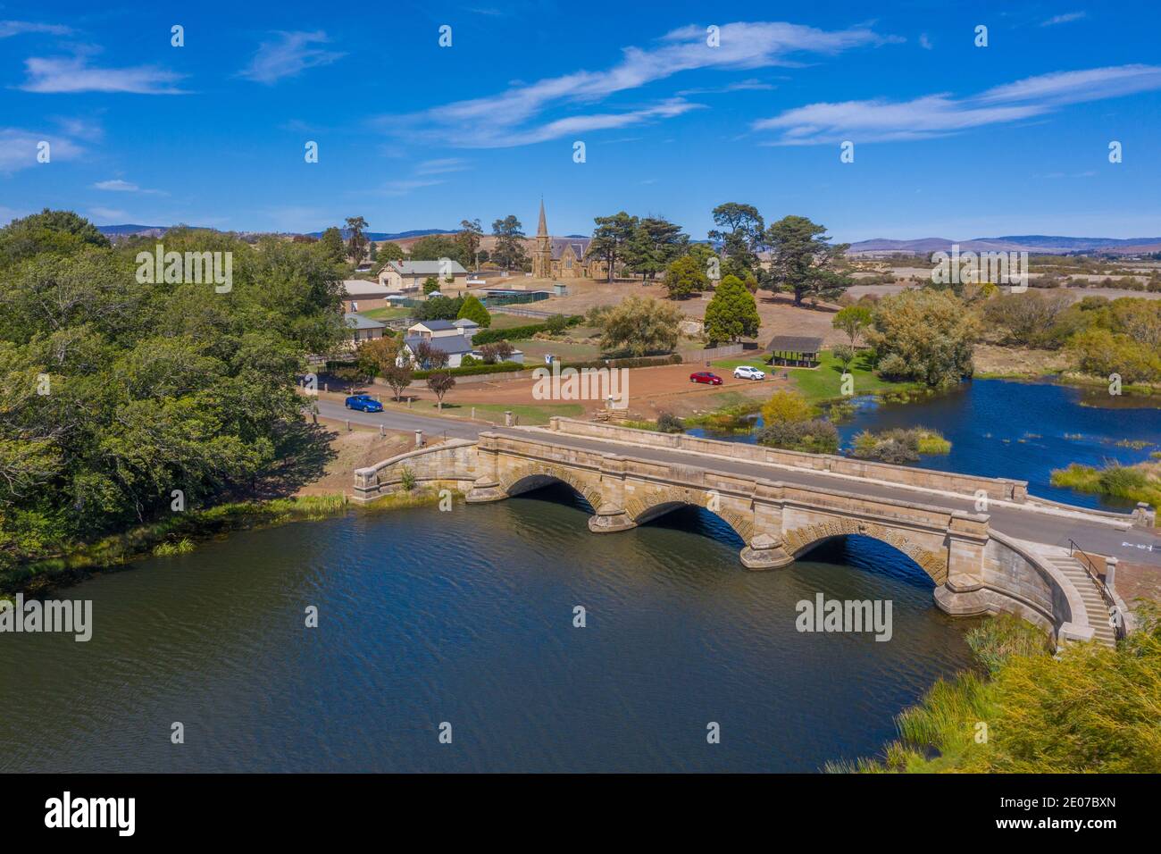 Aerial view of Ross bridge in Australia Stock Photo - Alamy