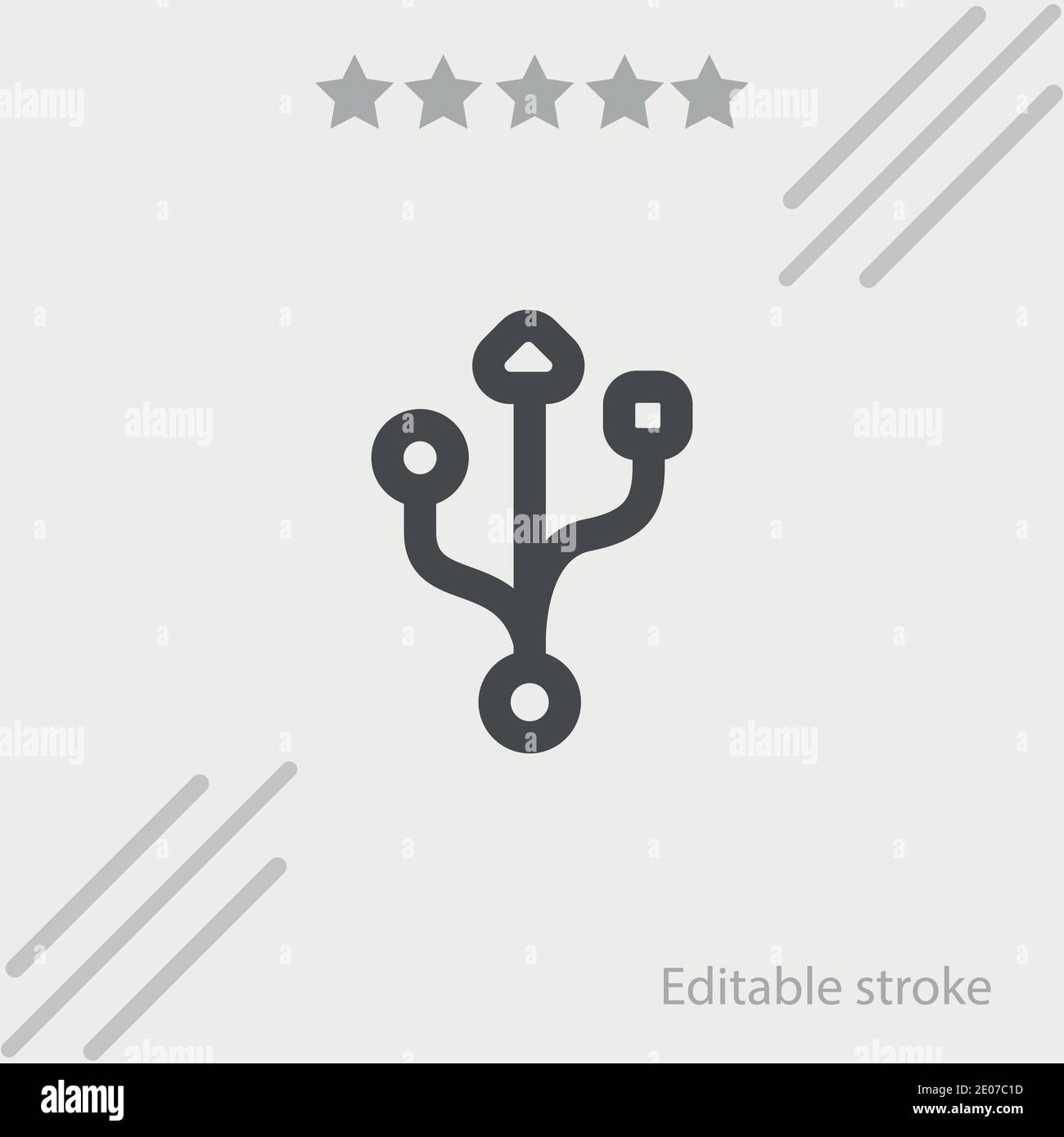 universal port sign vector icon modern simple vector illustration Stock ...