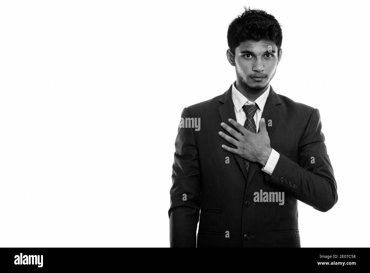 Hand on chest hi-res stock photography and images - Alamy